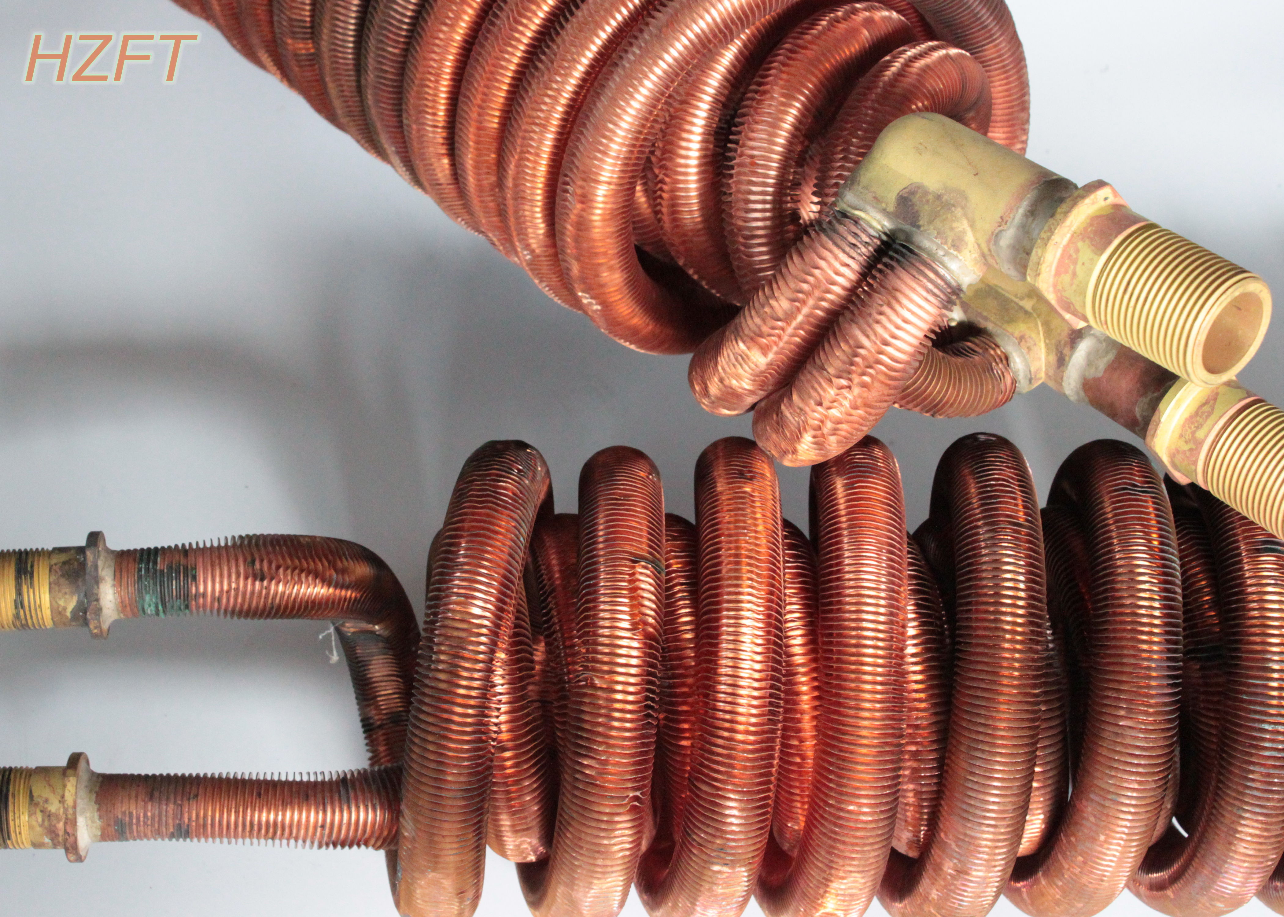 Copper or Copper Nickel Fin Coil Heat Exchanger / Finned Tube Coils